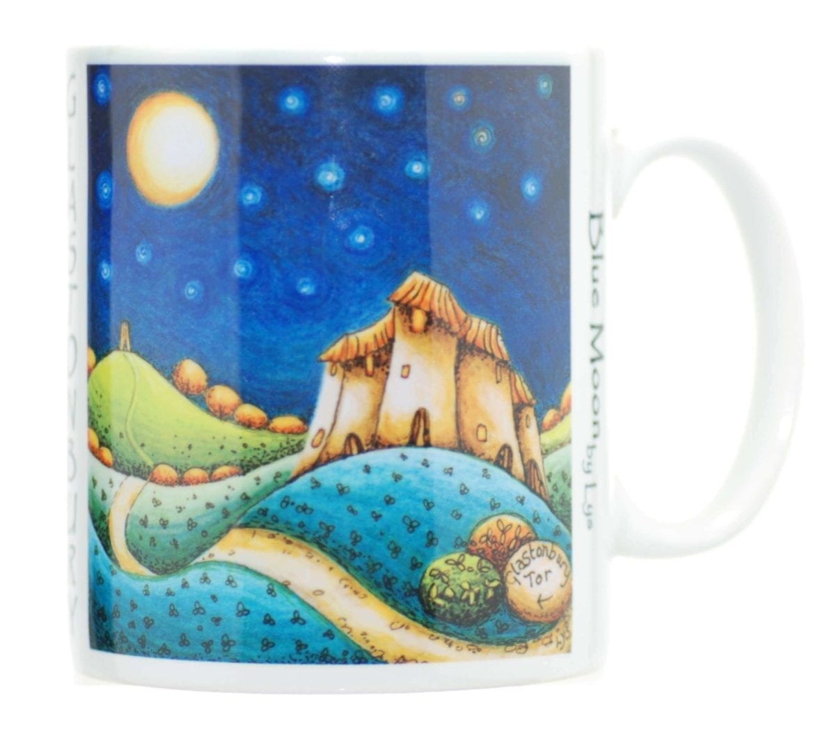 Blue Moon Mug - Happy Glastonbury | Crystals & Gems