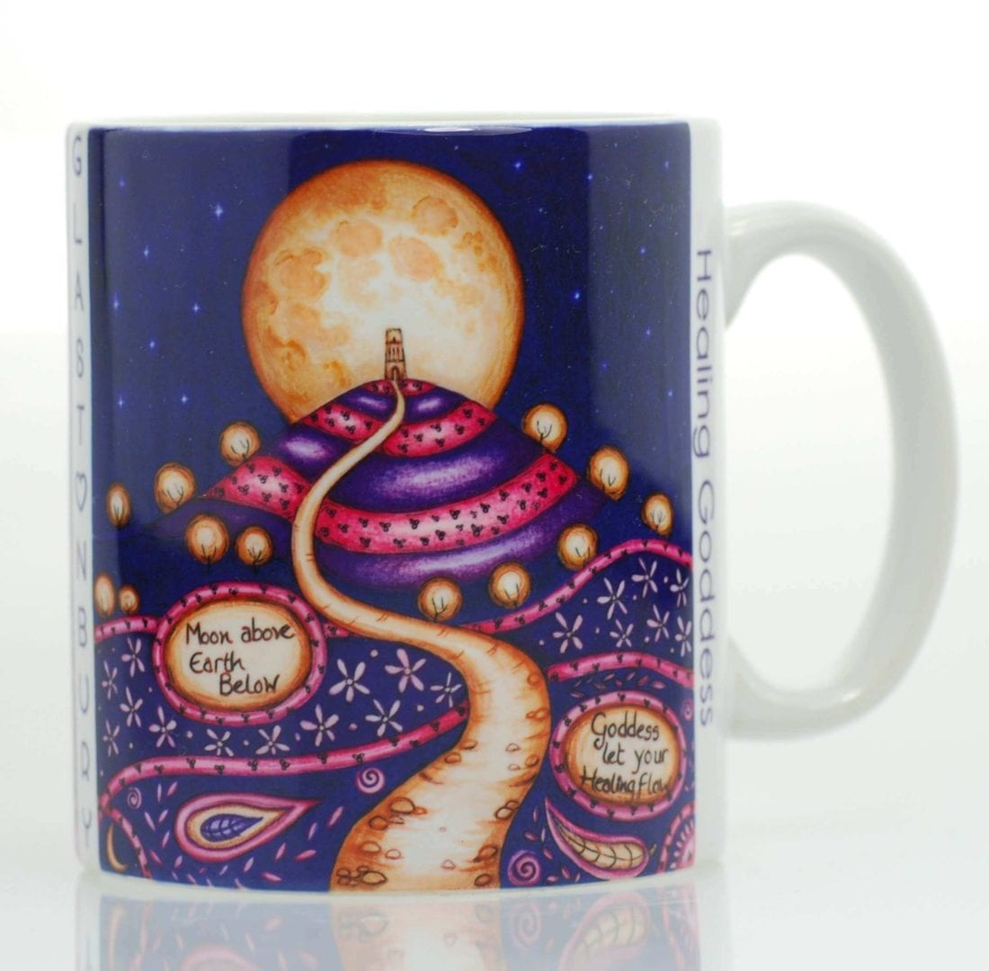 Healing Goddess Mug - Happy Glastonbury | Crystals & Gems Healing Goddess Mug - Happy Glastonbury | Crystals & Gems