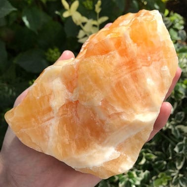 Orange Calcite - 977g - Happy Glastonbury | Crystals & Gems