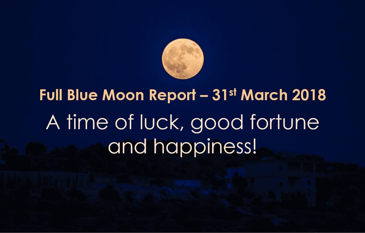 Full Blue Moon Report - 31st March 2018 - Happy Glastonbury