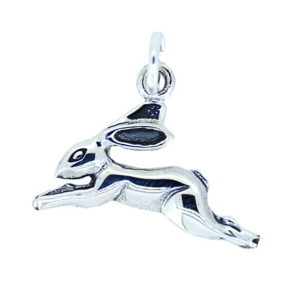Leaping Hare Charm - Happy Glastonbury | Crystals & Gems