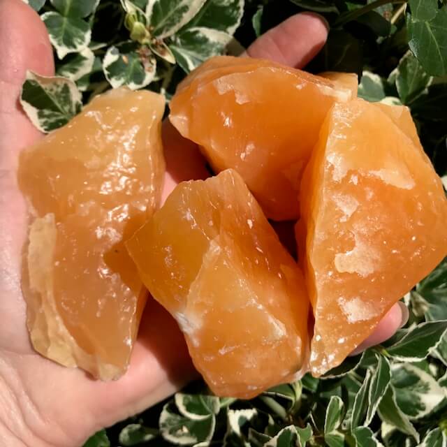 Orange Calcite 170-210 grams - Buy Now at Happy Glastonbury!