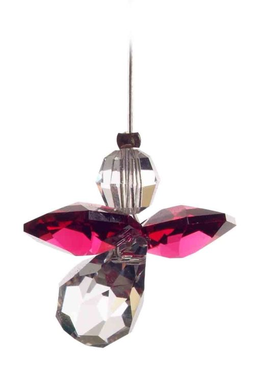 Swarvoski Crystal Guardian Angel - Ruby - Buy Now!