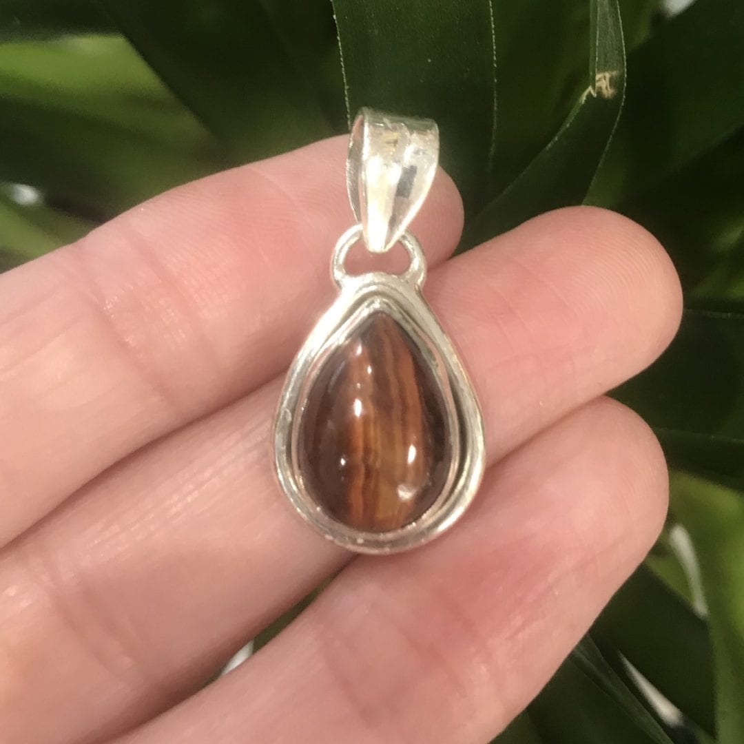 Red Tigers Eye Pendant - 3.81 grams - Happy Glastonbury | Crystals & Gems