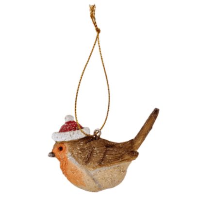 Christmas Robin Decoration - Happy Glastonbury | Crystals & Gems