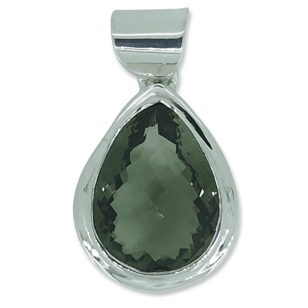 Prasiolite Pendant - 21.3g - Happy Glastonbury | Crystals & Gems