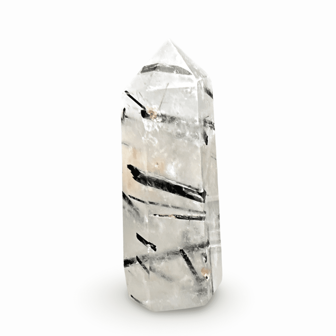 Tourmalinated Quartz Standing Point 40.5g - Happy Glastonbury ...