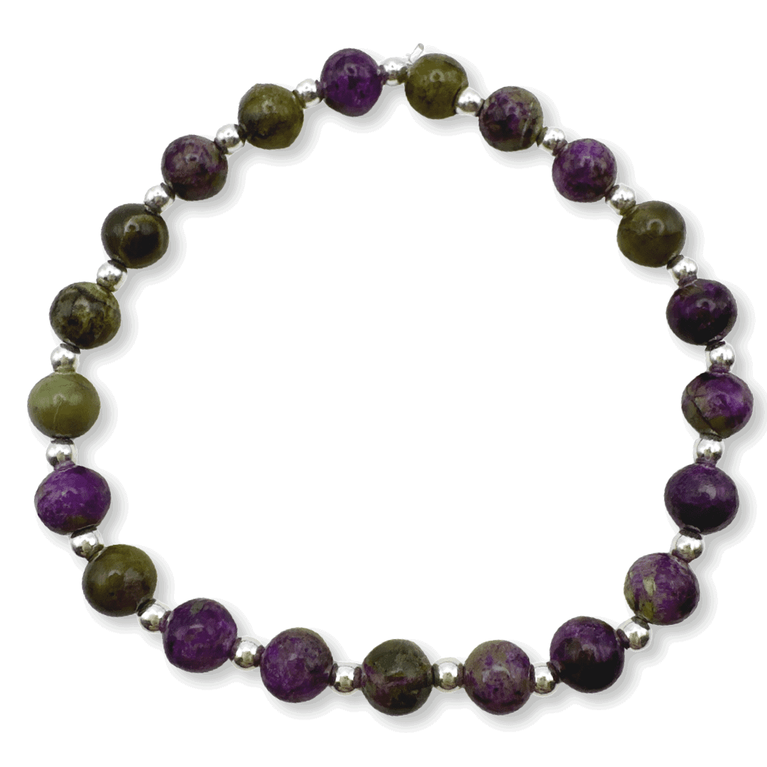 Atlantisite 6mm Natural Bead Bracelet - Happy Glastonbury | Crystals & Gems