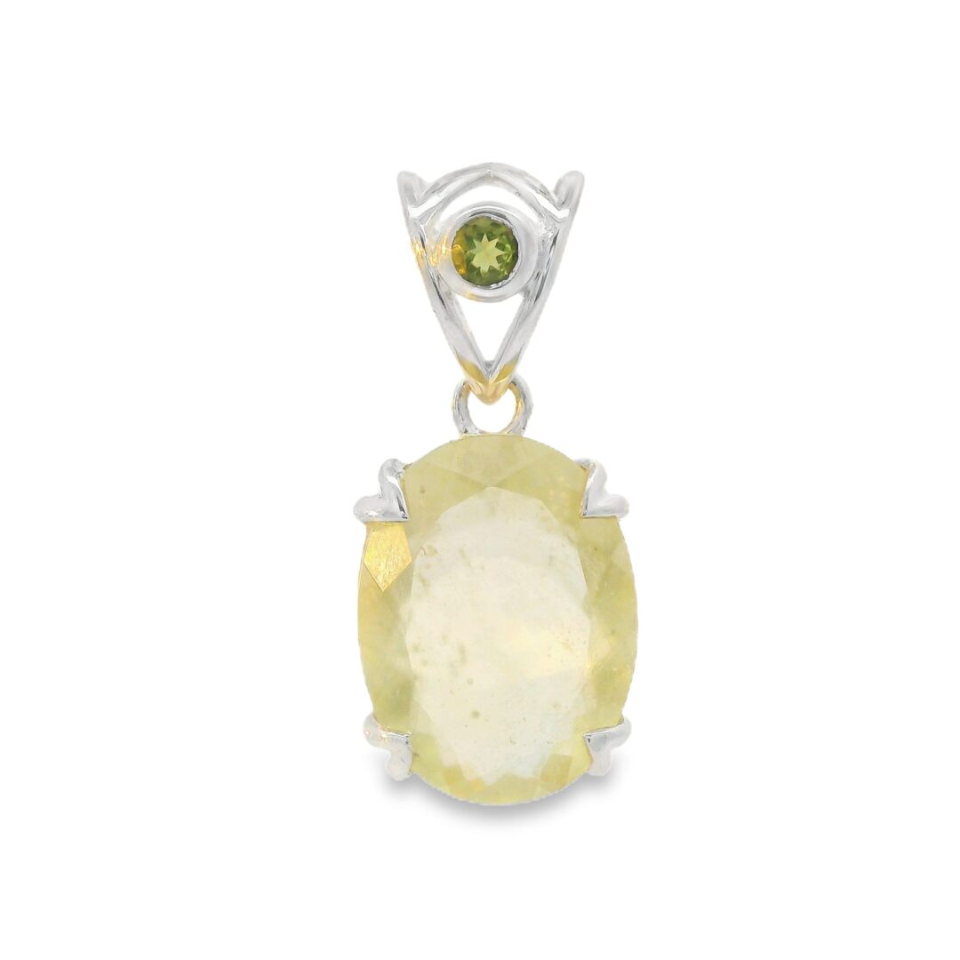 Libyan Gold Oval Claw Set Pendant 3.5g - Happy Glastonbury | Crystals ...